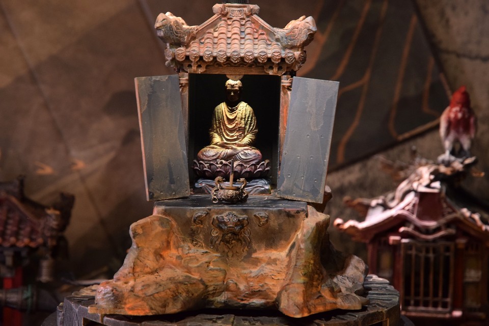 Black Myth Wukong Game Yellow Wind Ridge Shrine Statue Lingji ...