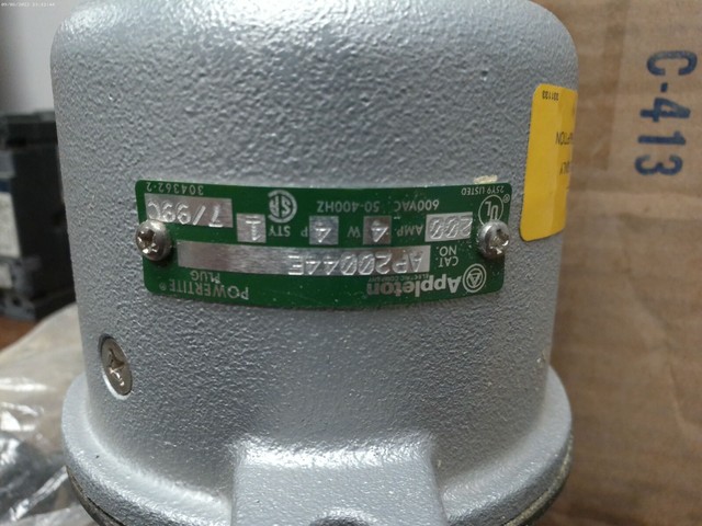 Appleton AP20044E Aluminum 200 Amp Powertite Plug for sale online | eBay