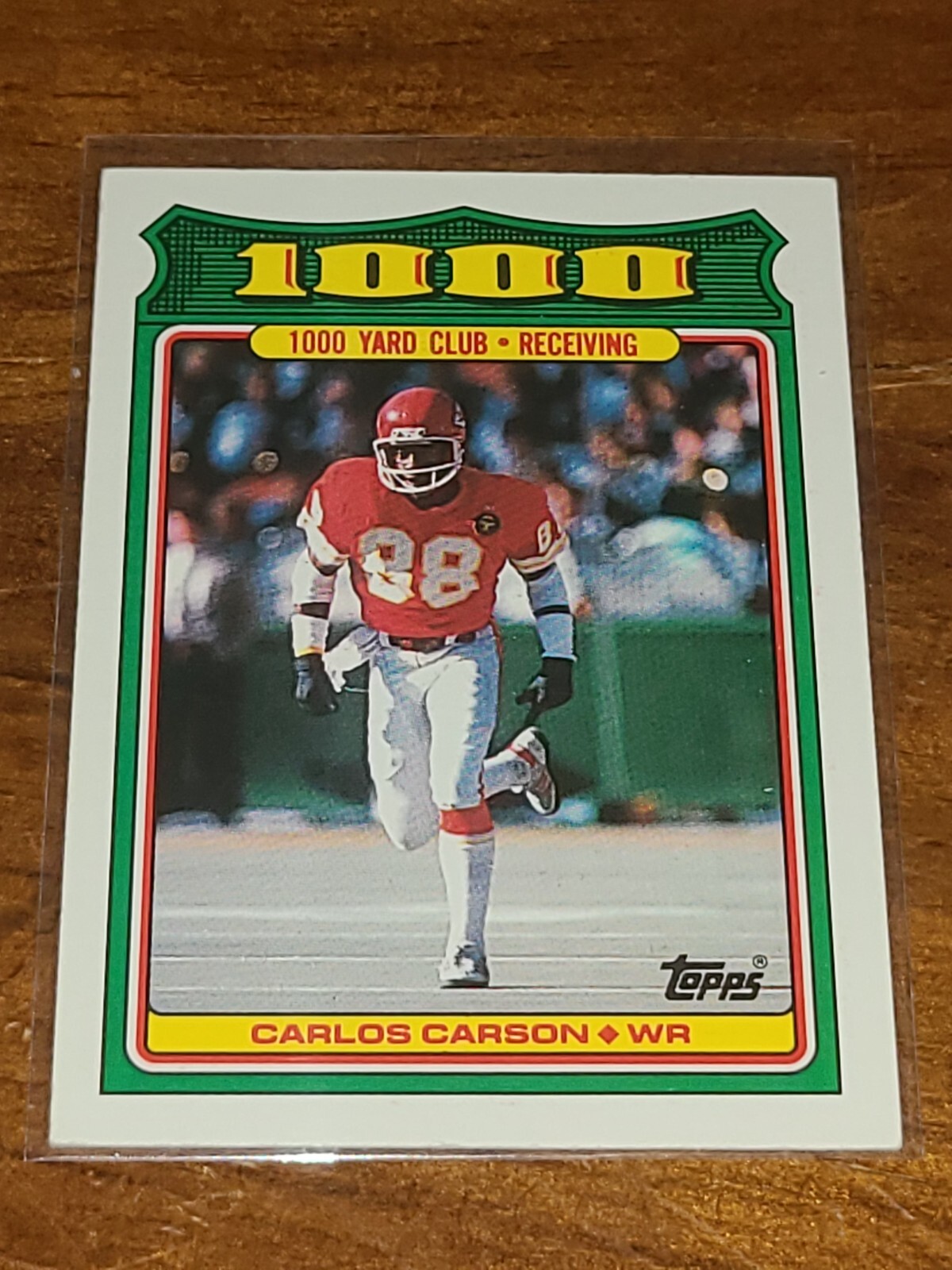 CHIEFS CARLOS CARSON 1988 TOPPS 1000 YARD CLUB #6 | eBay
