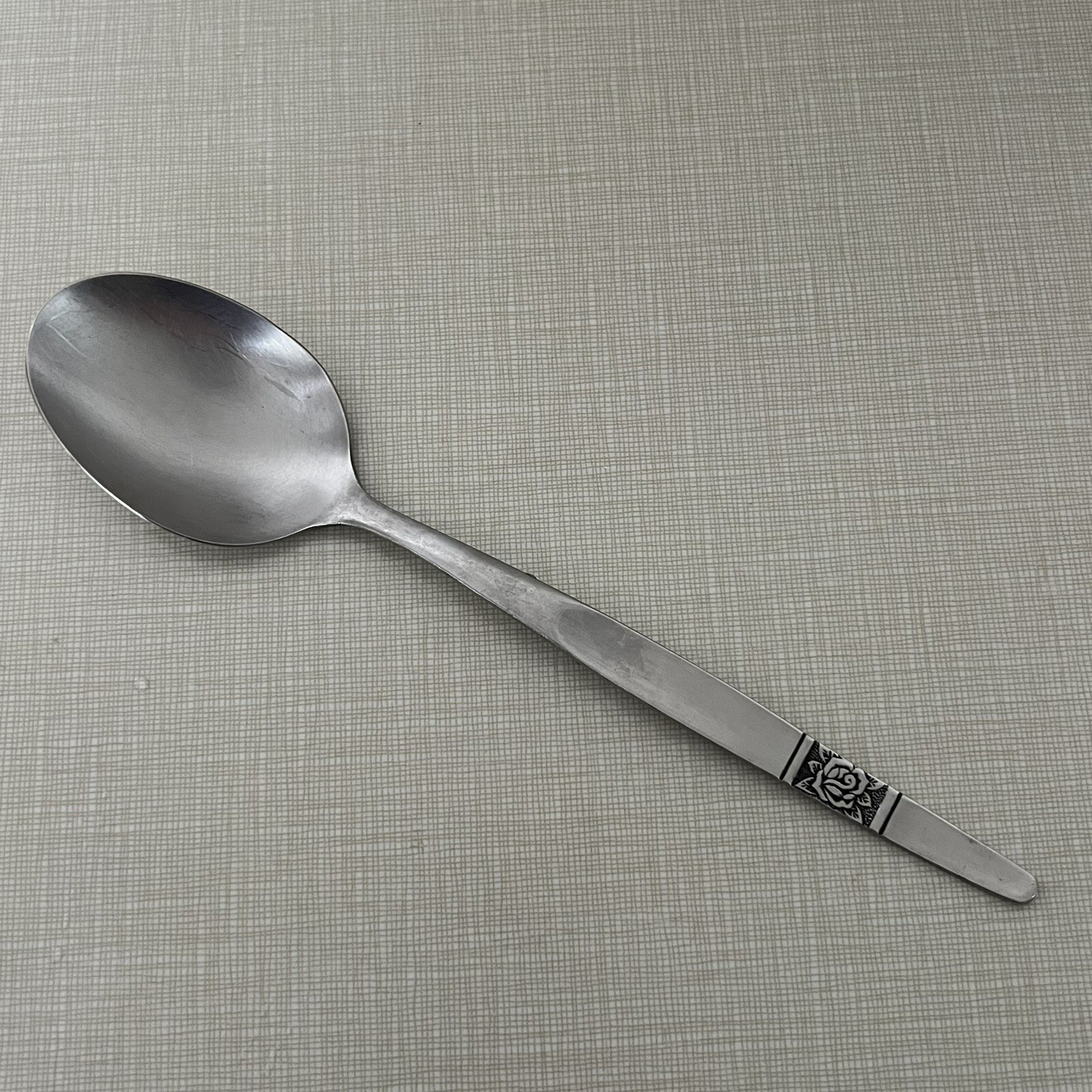 VTG Amefa Holland Single Rose Soup Spoon Stainless Steel 7 3/4 In | eBay