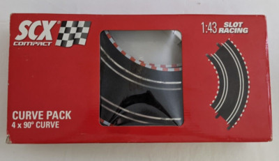 SCX Compact 1:43 Scale Slot Car Racing Track Curve Pack 31380 | eBay