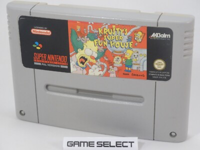 Krusty's Super Fun House THE SIMPSONS Nintendo SNES SUPER NES PAL | eBay