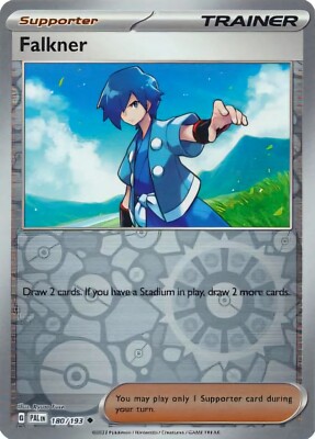 Falkner 180/193 - Paldea Evolved - Pokemon TCG - Reverse Holo - NM | eBay