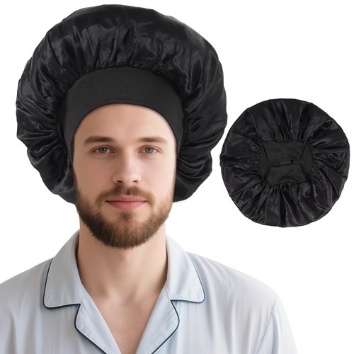 Adjustable Sleeping Silk Bonnet,Large Satin Bonnets for Women Men ...