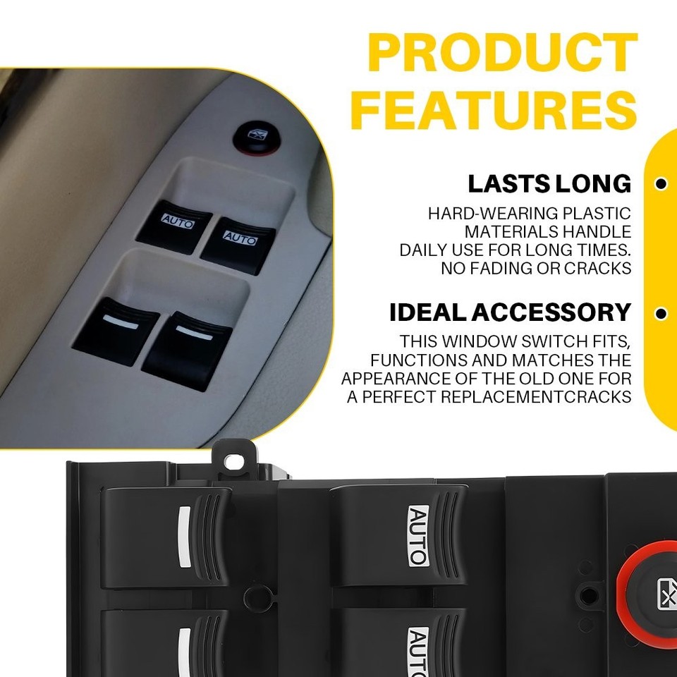 Master Power Window Switch Left Driver Side Fit Acura MDX 2007-13 14 ...