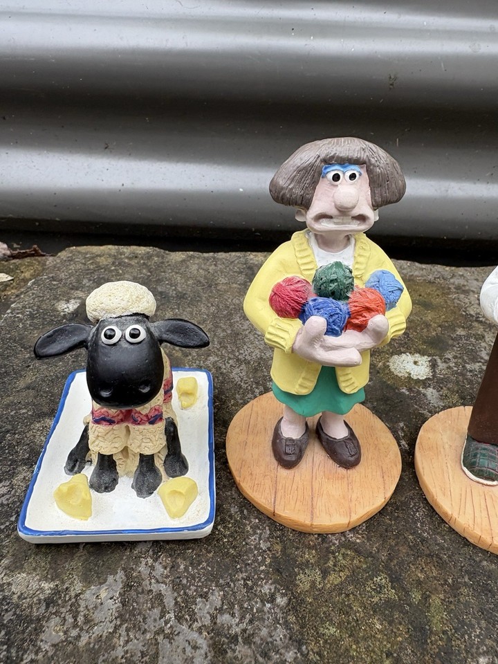 Wallace and Gromit Figures Topfair 1989 Wallace & Wendolene Shaun Sheep ...
