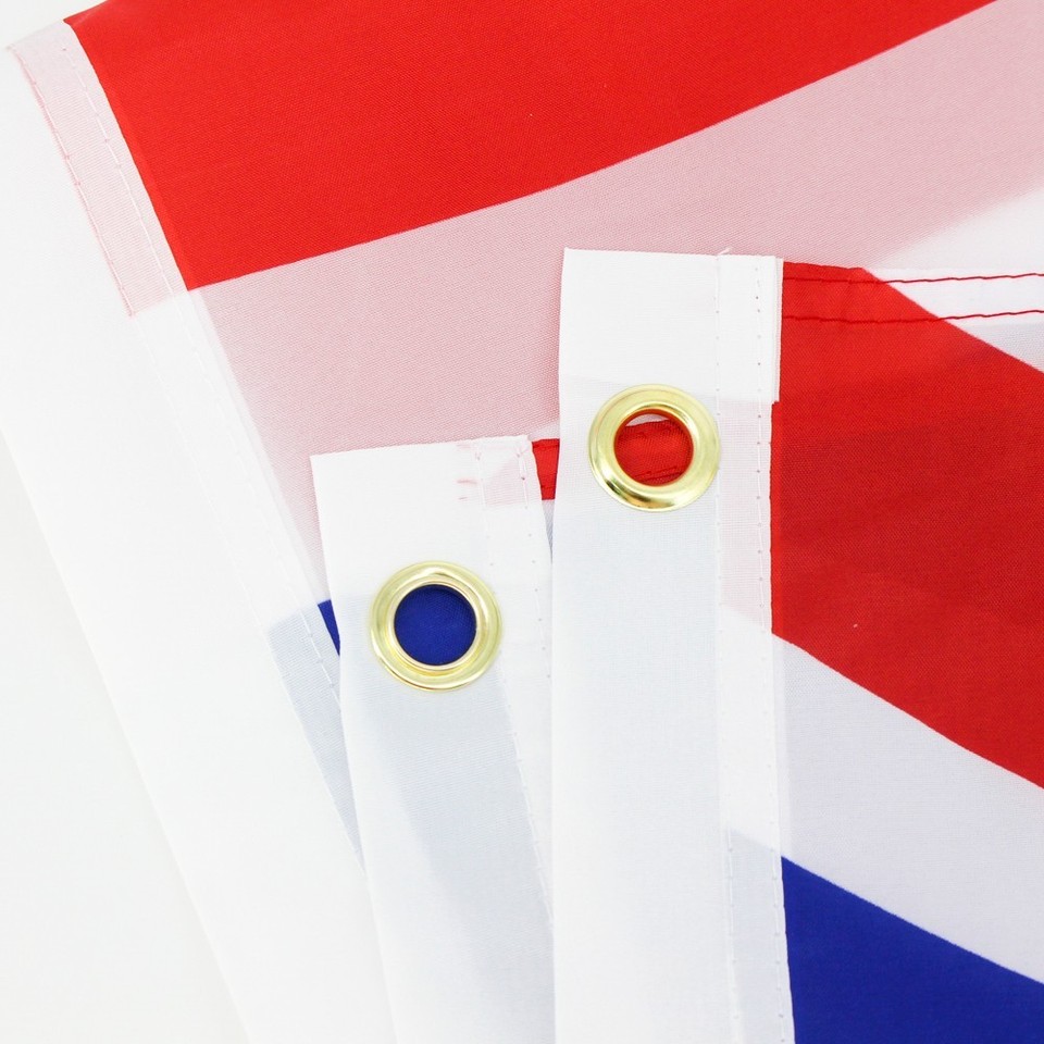 Union Jack Flag Brass Eyelets Double Stitched GB UK Sport 3FT X 2FT ...
