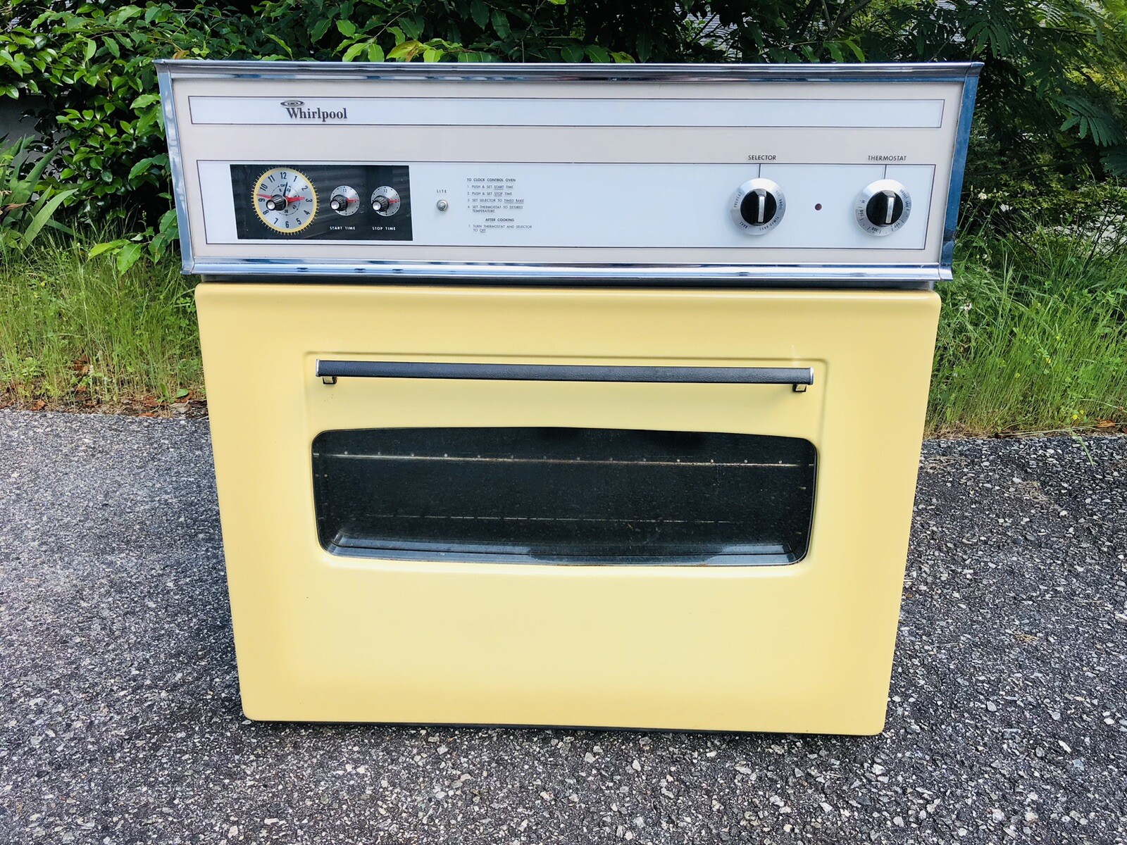 Vintage Mid Century Modern - Whirlpool Electric Wall Oven - Yellow ...