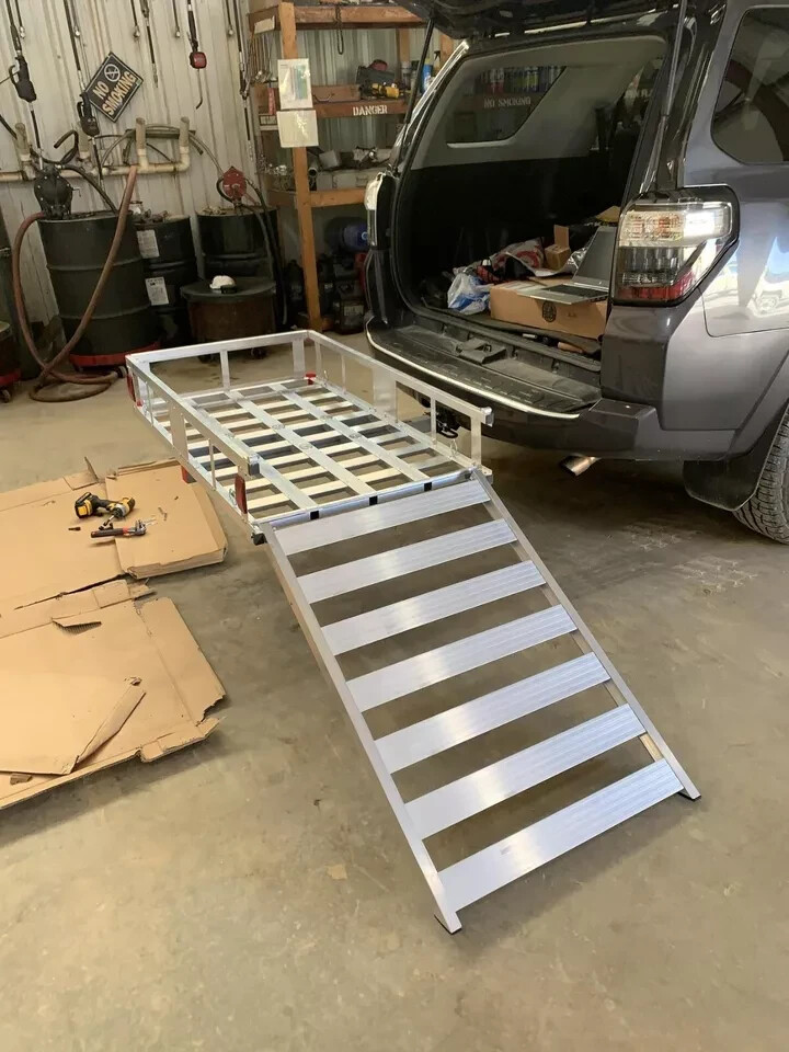 500LBS Wheelchair Mobility Scooter Carrier Ramp Hitch Medical ...