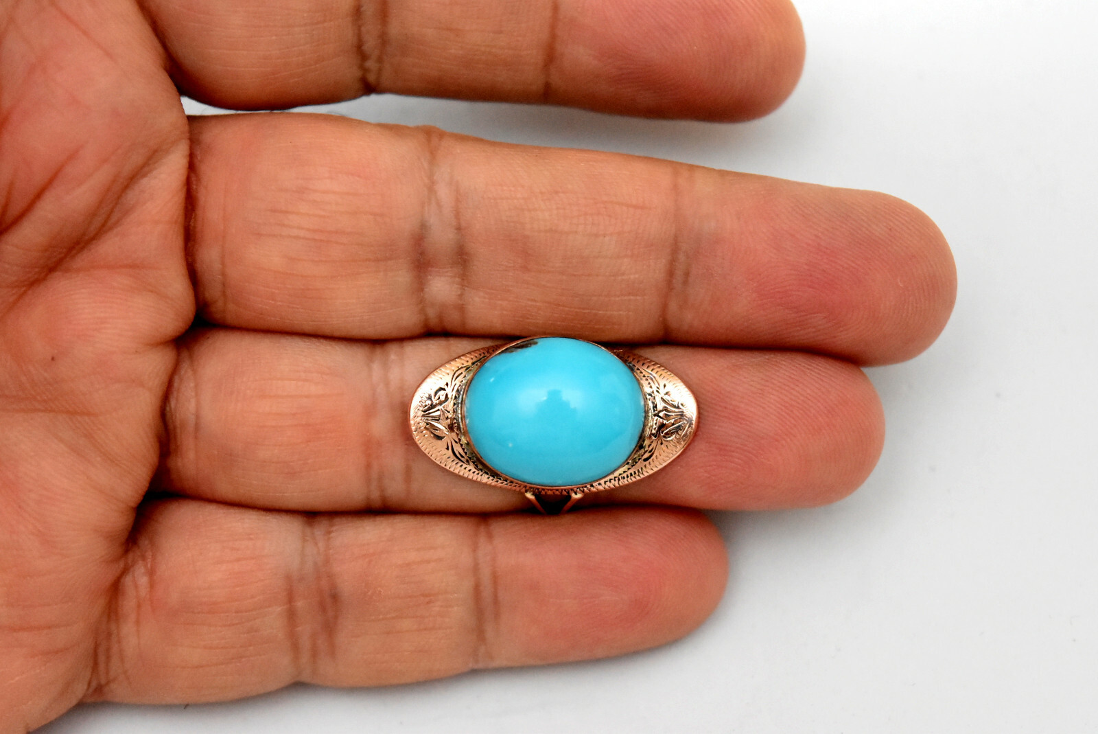 Stunning 10K Solid Rose Gold and Natural Sleeping Beauty Persian ...