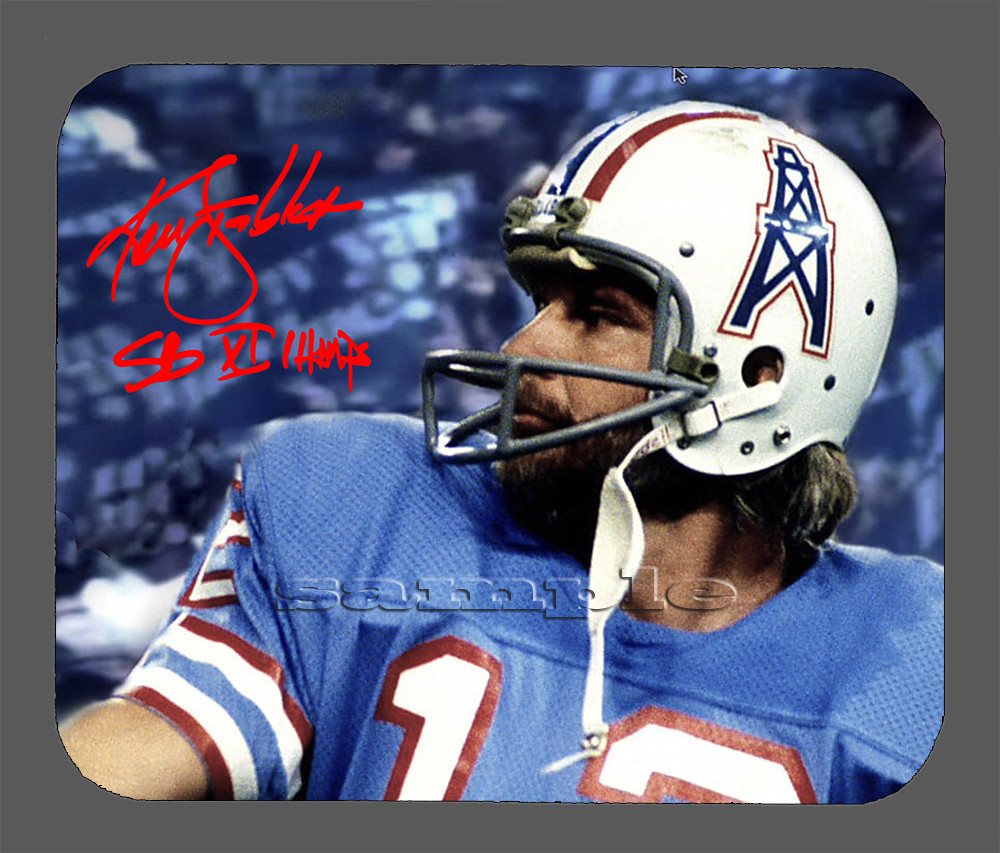 Ken Stabler Houston Oilers Facsimile Autograph Mouse Pad Item#5924 | eBay