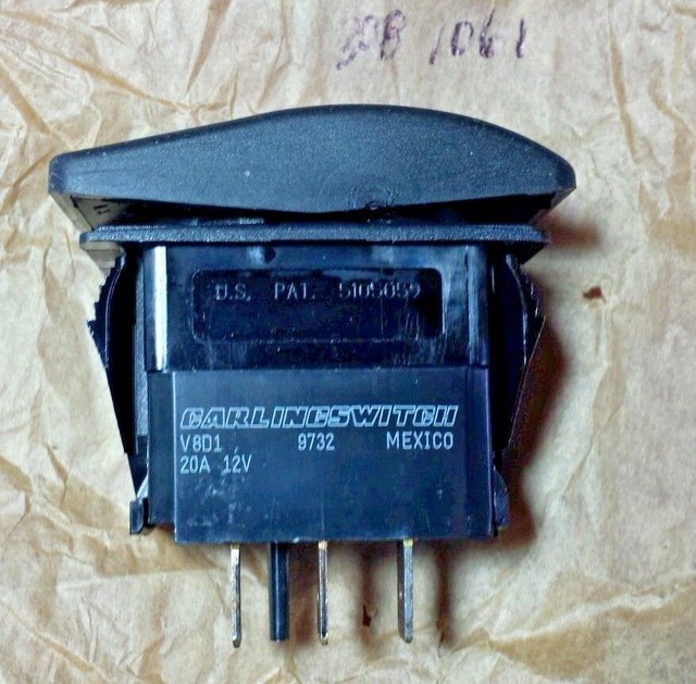 308-1061 Onan Start Stop Rocker Switch Carling 12 Volt 20 Amp for sale ...