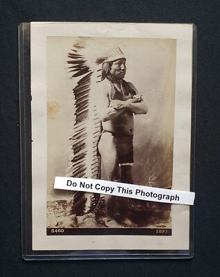 Native American Indian with Gun (Revolver,), albumen, Baker & Johnson ...