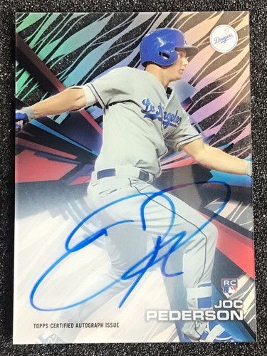 2015 Topps High Tec GRASS/WAVES RC AUTO JOC PEDERSON ROOKIE Card #HT ...