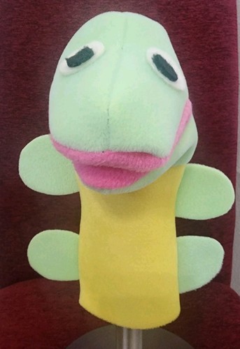 Baby Einstein Handmade Green/Yellow Turtle Puppet. Fun. Kids. Aquatic ...