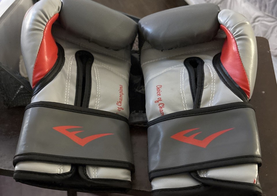 Everlast Power Lock Training Gloves 16 oz Bag Training Mitt Work ...