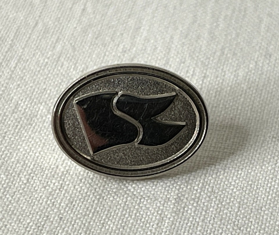 Vintage Oval Metal Company Logo Themed Pin Badge #LBB | eBay