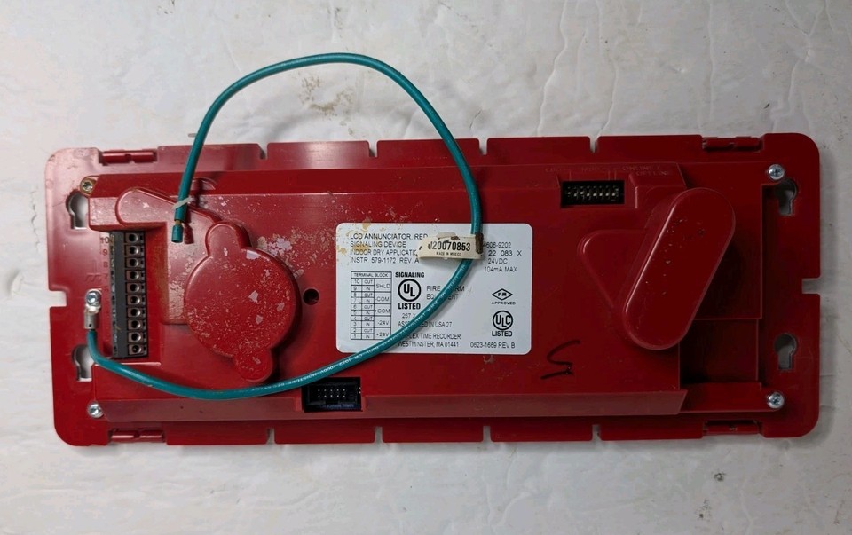 4606-9202 SIMPLEX Untested Red LCD Annunciator | eBay