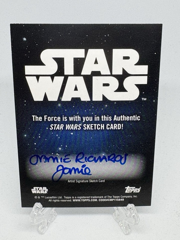 Topps Chrome Starwars Galaxy'25 Sketch Card 1/1 Razor Crest | eBay