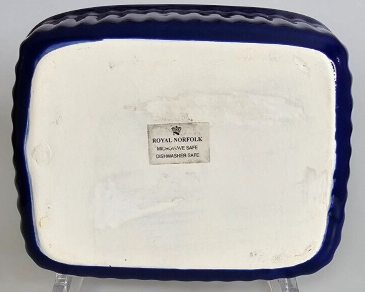 Royal Norfolk Mid-Century Modern Cobalt Blue Rectangular Casserole ...
