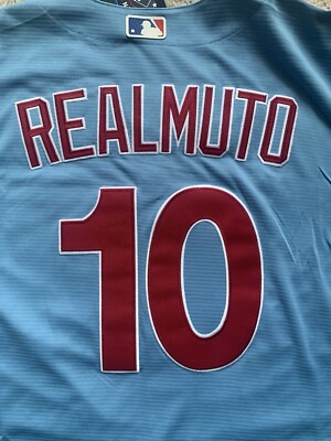 NWT Nike Philadelphia Phillies Powder Blue JT Realmuto Jersey Size XXL ...
