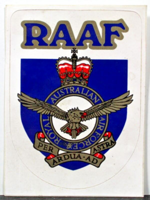 Royal Australian Air Force RAAF Australia Crest Emblem Insignia Badge ...