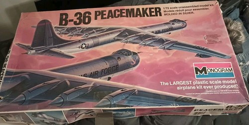 Monogram 5703 1:72 B-36 Peacemaker Model Kit. See Note Below. Sold As ...