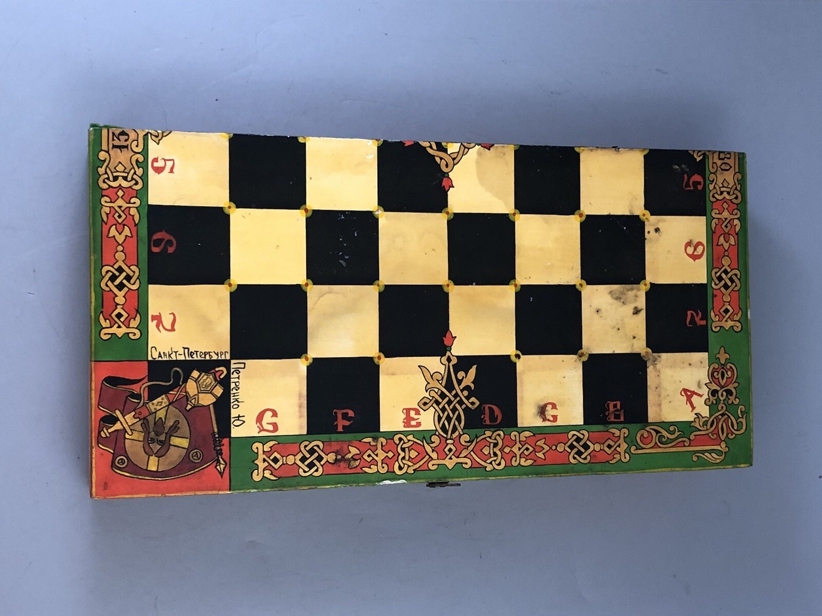 Custom Hand Painted Wood Chess Board-VC1 | eBay