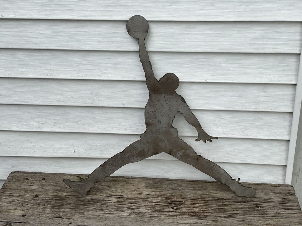Michael Jordan Die Cut Steel Sign 26” X 24” MJ Metal Wall Hanger Nike ...