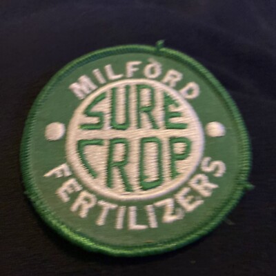 VTG MILFORD Sure Crop Fertilizers Sew On Patch | eBay