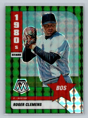 Roger Clemens Boston Red Sox 2022 Panini Mosaic Green Mosaic #289 Card ...
