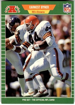 1989 Pro Set #74 Earnest Byner Cleveland Browns NFL Football | eBay