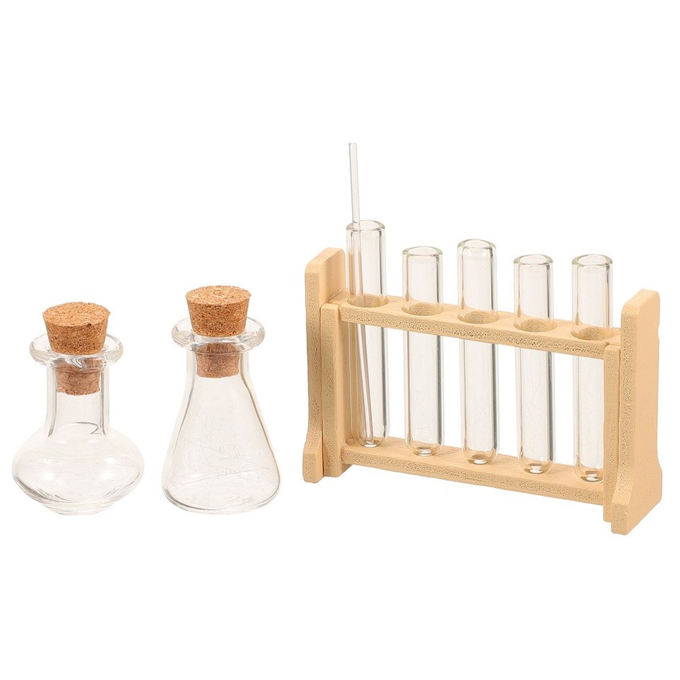 Mini Measuring Cup Set Miniature Laboratory Tubes for Dollhouse Kids ...