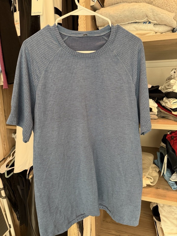 Lululemon Men's Blue Metal Vent Tech T-Shirt Size XL | eBay