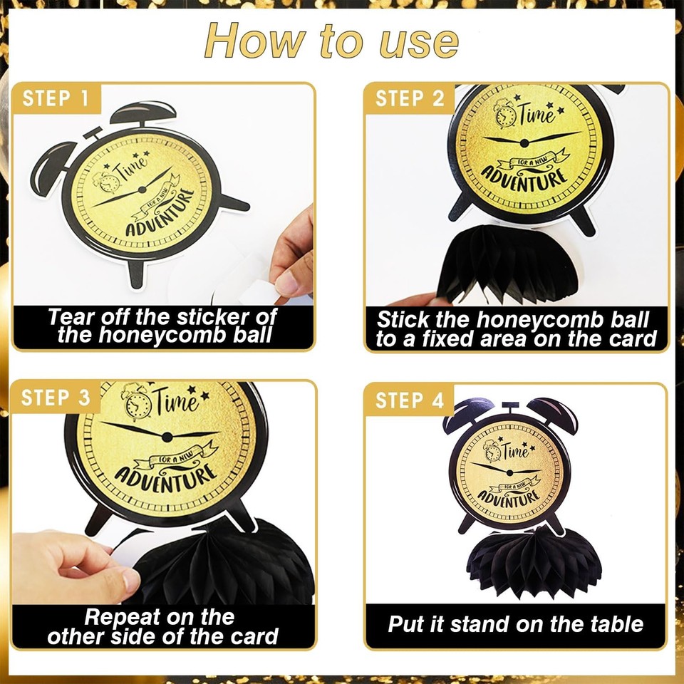 Retirement Party Decorations Includes Banner, Backdrop, Cake Topper ...