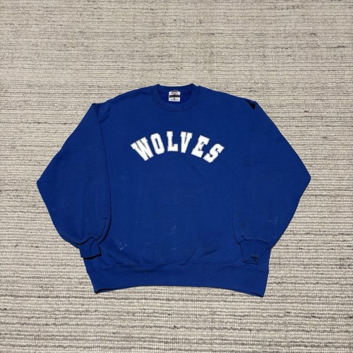 Vintage 90’s Minnesota Timberwolves Spellout Crewneck Sweatshirt Rare ...