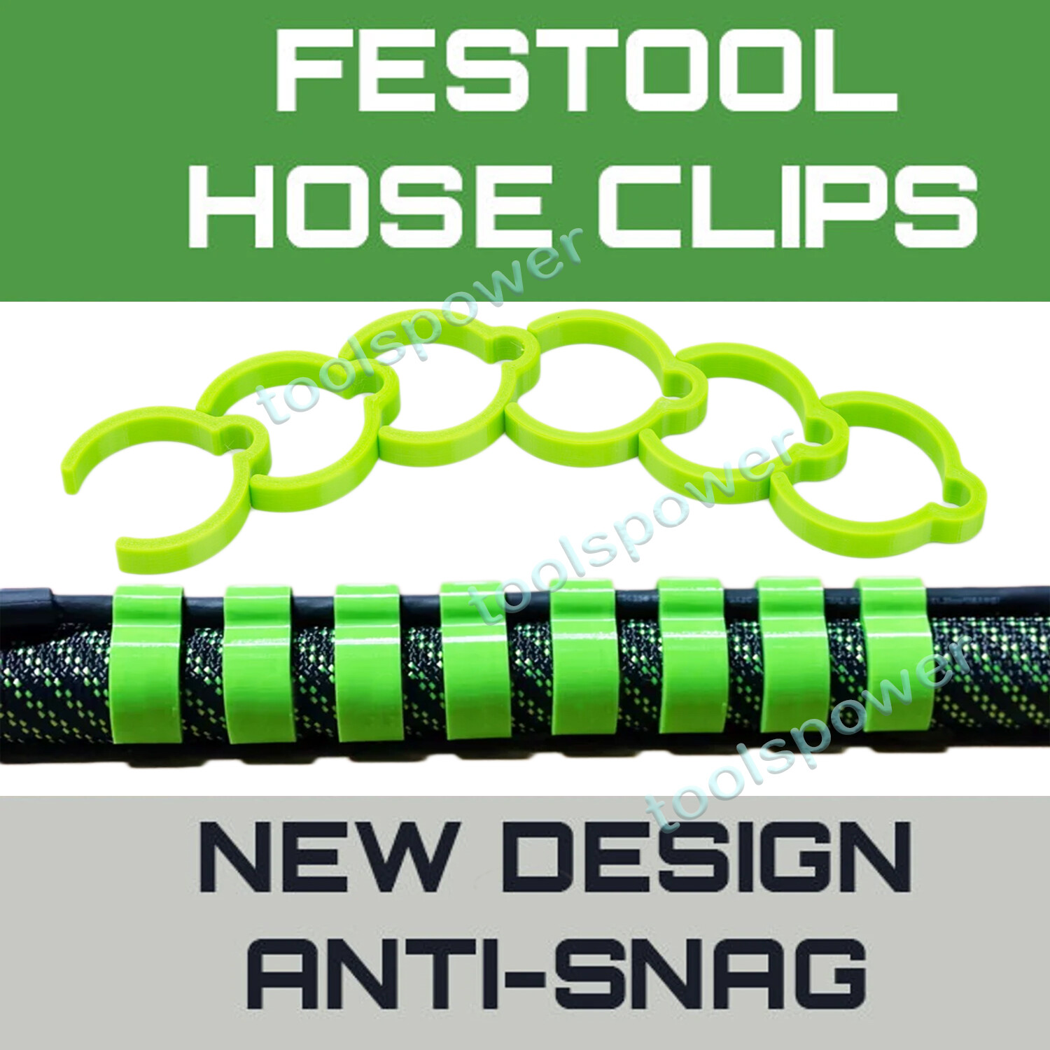 Festool D27 Coiled Hose Clips for CT Dust Extractor and Plug-it Cable ...