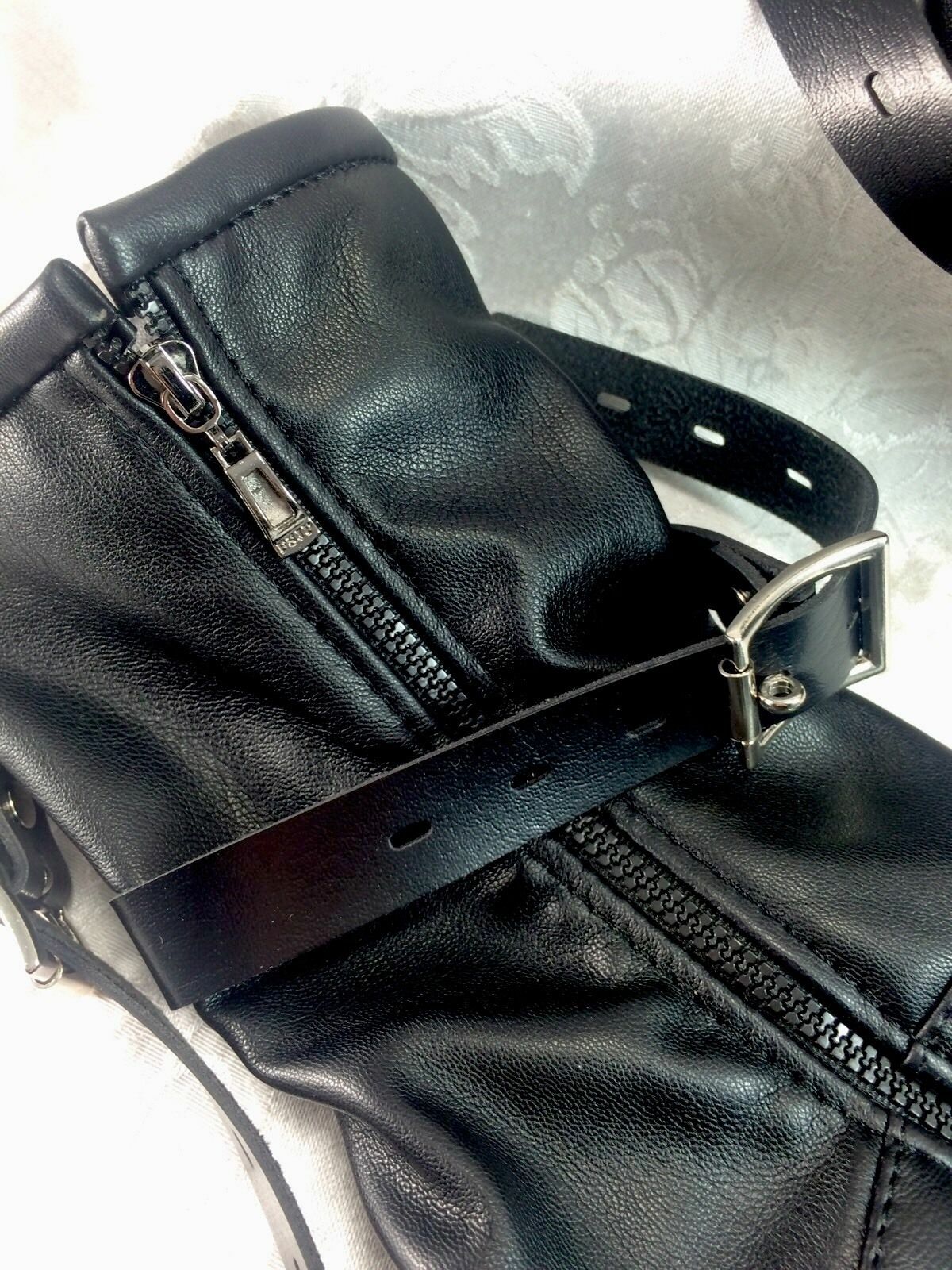 Bondage One Pair Feet Gear Socks Harness Restraint Boots Zipped Up BDSM ...