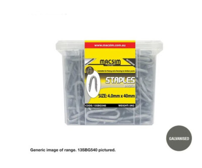 Barbed Staples 4mm x 50mm Galvanised 5Kg | eBay Australia