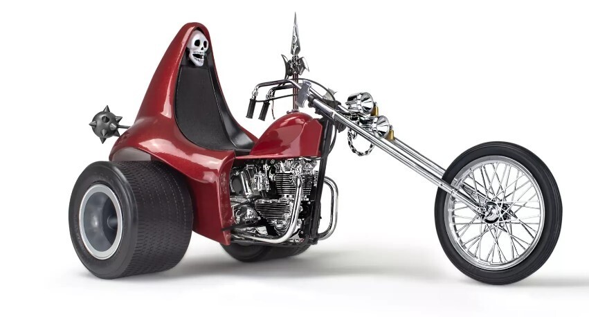 Revell Evil Iron Trike Custom Chopper 1:8 scale motorcycle car model ...