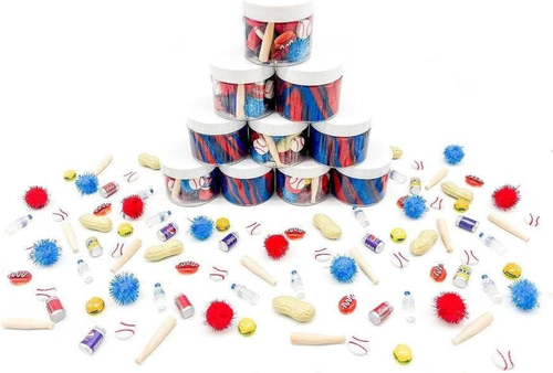 Baseball ONE 6Oz Busy Jar Activity Fine Motor Skills Easy Clean Compact ...