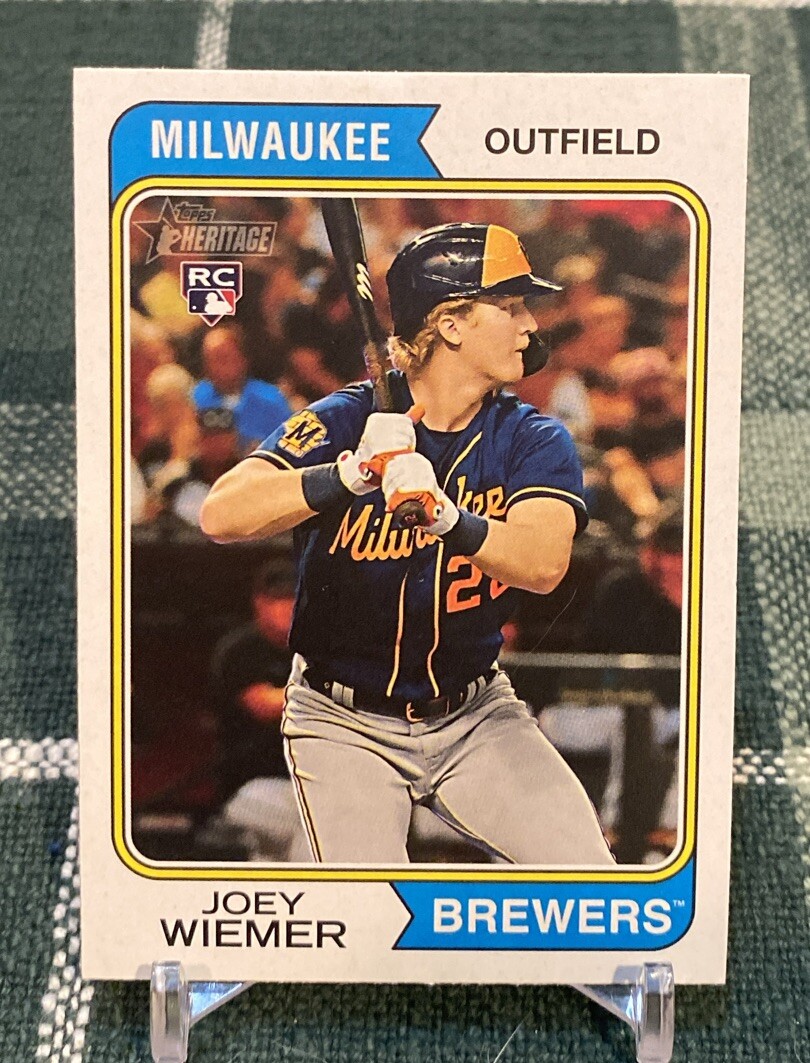 2023 Topps Heritage High Number JOEY WIEMER #636 Baseball Card Rookie ...