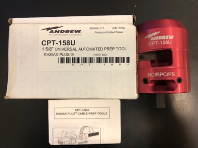 ANDREW CPT-158U Automated Cable Preparation Tool for 1-5/8" coax cable ...