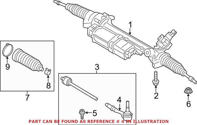For BMW X5 2019-2022 BMW 32106887406 Right Outer Steering Tie Rod End ...