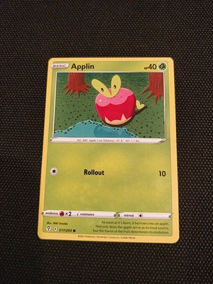 Pokémon TCG Applin Evolving Skies 017/203 Regular Common | eBay