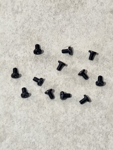 LOT OF 12 COMPUTER CASE SCREWS M3 x 5mm BOLTS BLACK PHILLIPS NEW! | eBay