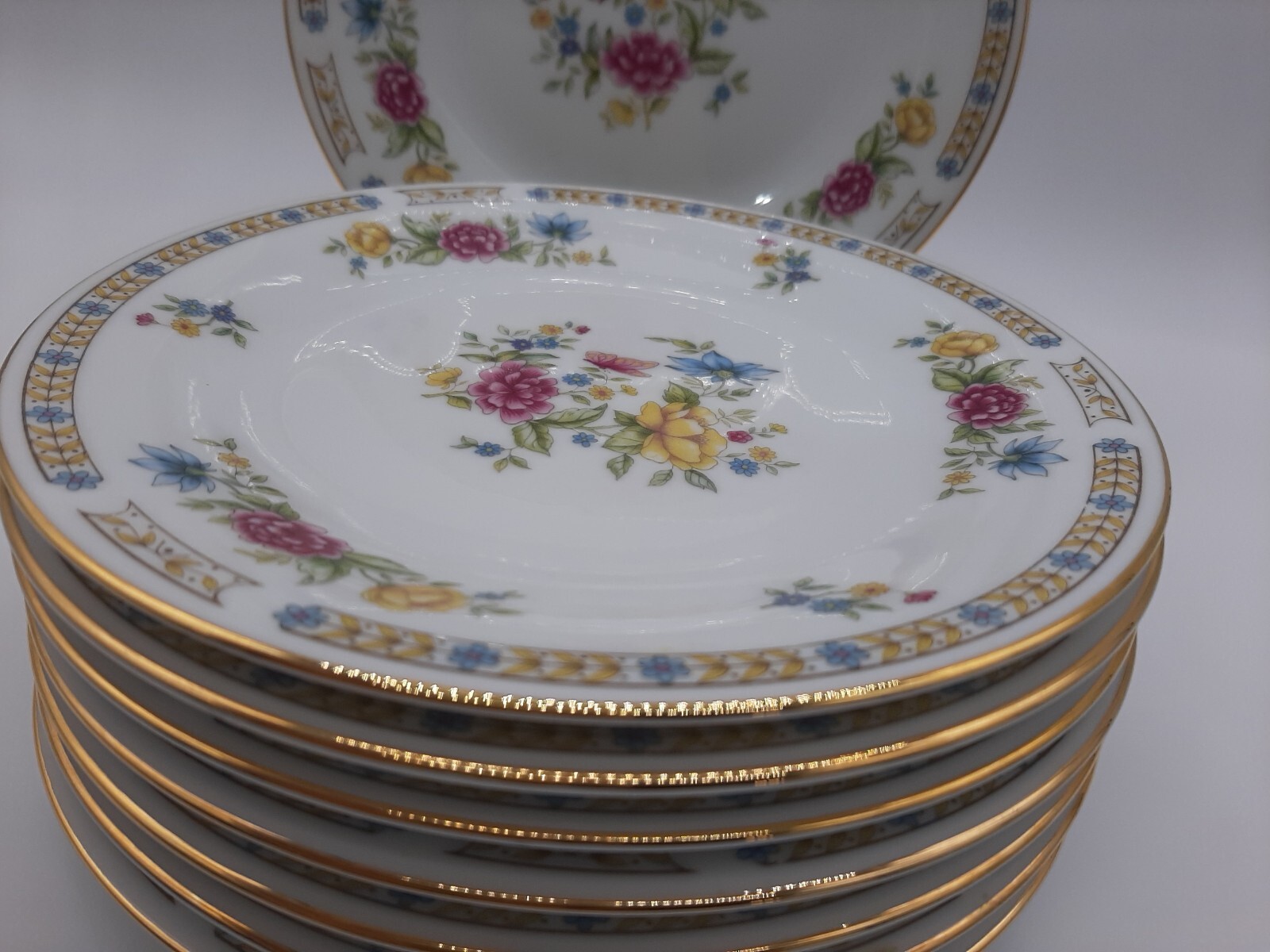 LILING Fine China LING ROSE YUNG SHEN Set for 8 Salad Plate 7½ EUC | eBay