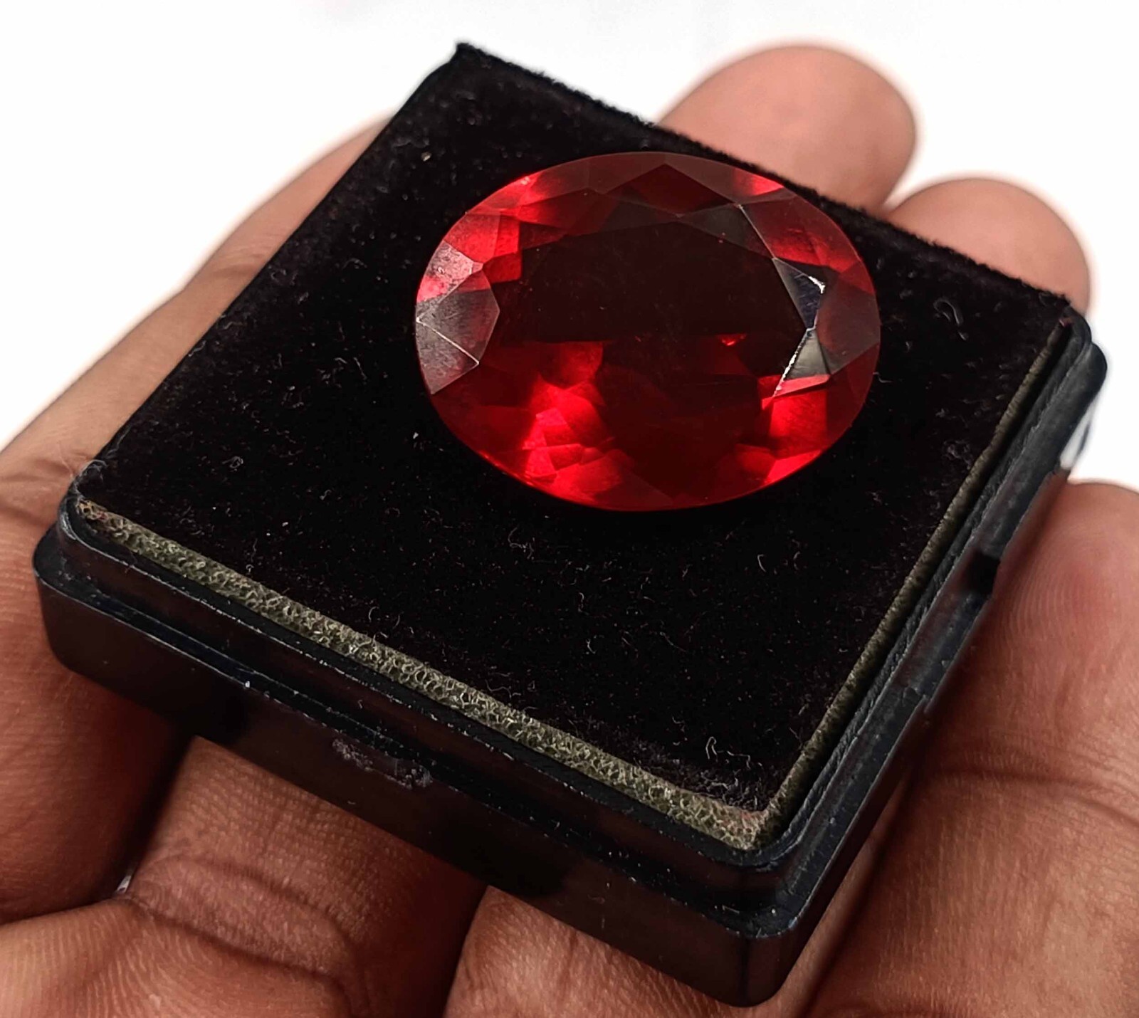 Fabulous Rare Collection 24-25 Ct Burma Red Ruby Certified Oval Cut ...