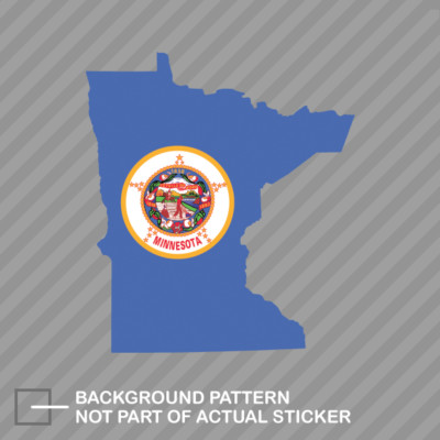 Minnesota State Shaped Flag Sticker Decal Vinyl MN | eBay
