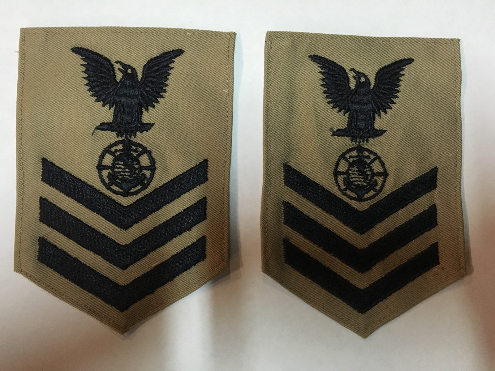 Lot of 2 U.S Navy / USMC Religious Chaplain Rank Patch Petty Officer ...